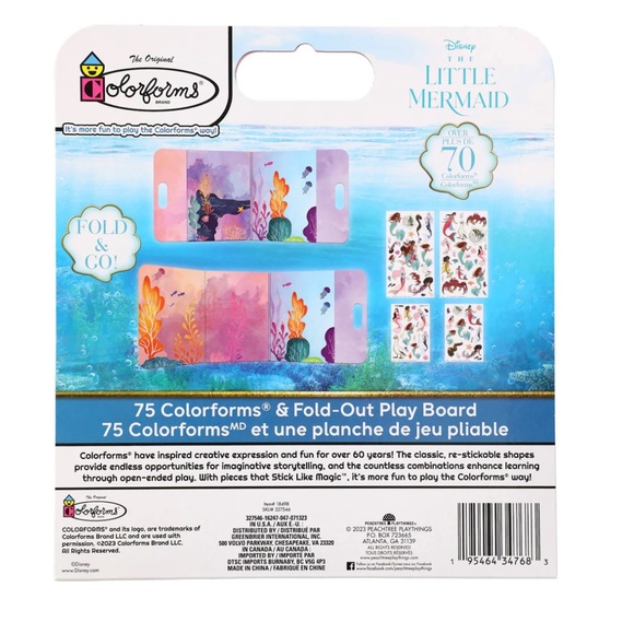 Colorforms | Toys | Disney The Little Mermaid Licensed Character ...